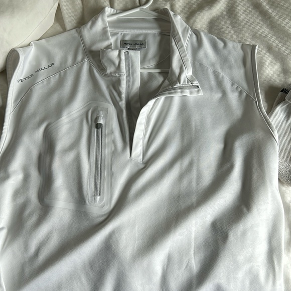 Peter Millar | Jackets & Coats | Peter Millar Large White Vest | Poshmark